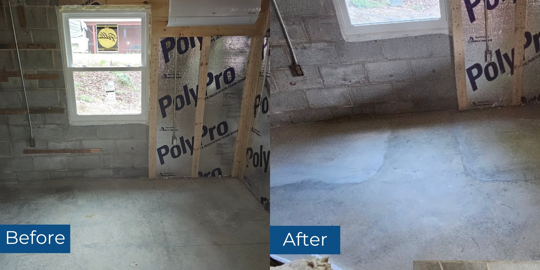 Basement Secured with Foundation Piering in Fort Valley, VA