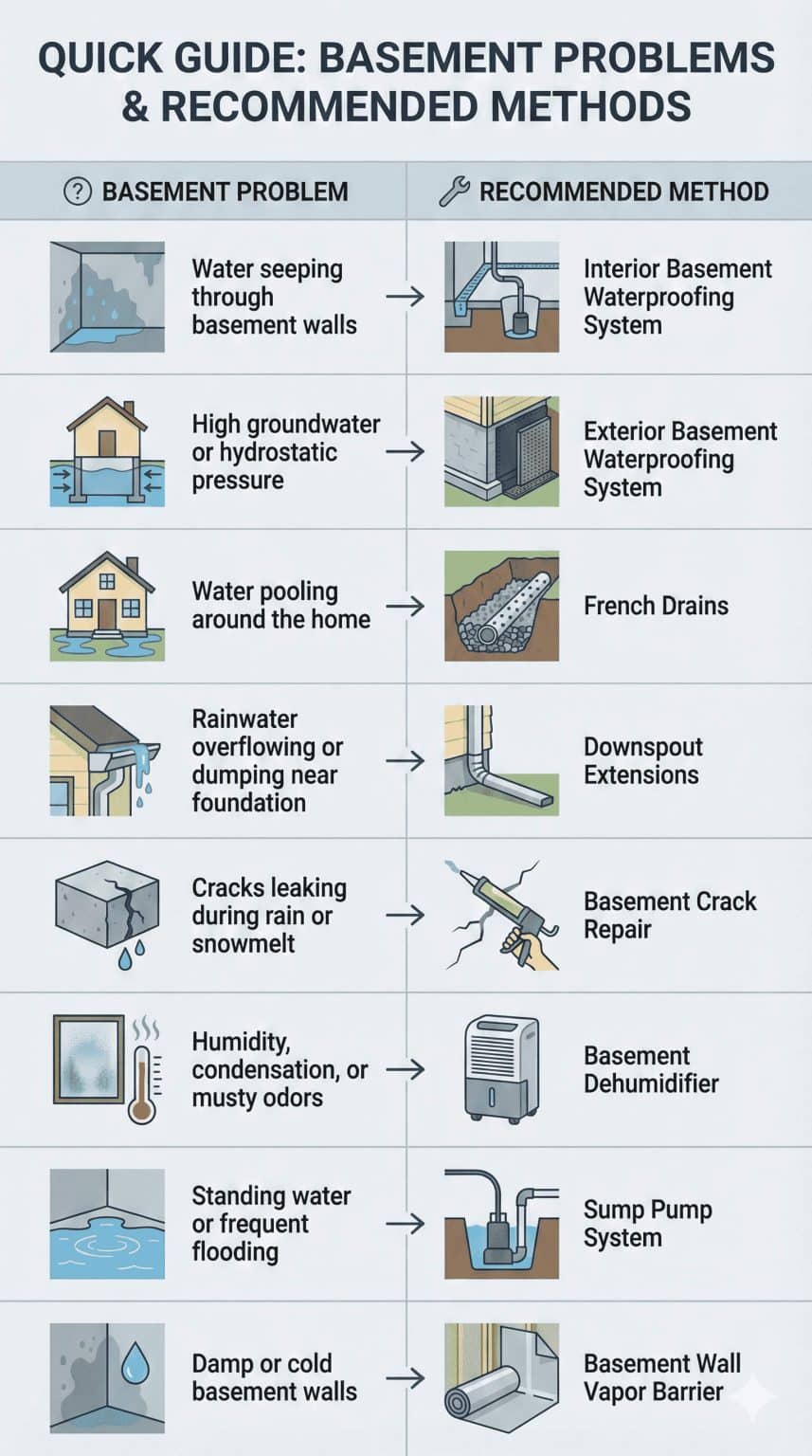 8 Best Basement Waterproofing Methods for Long-Term Protection